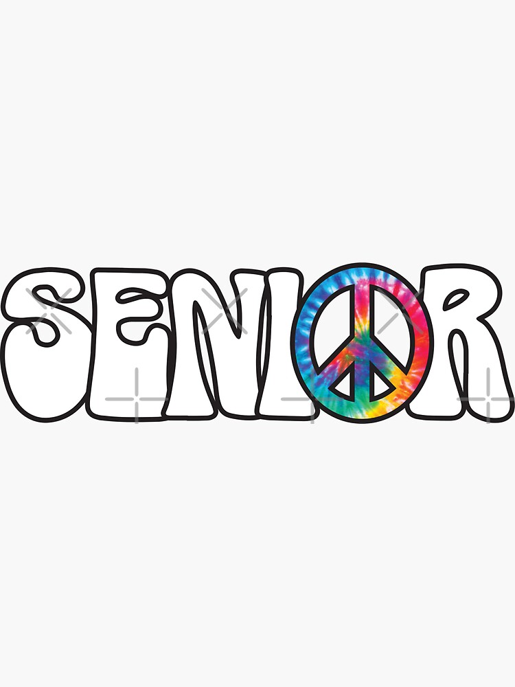 "Peace Sign Senior Class of 2022" Sticker for Sale by prettyletters ...