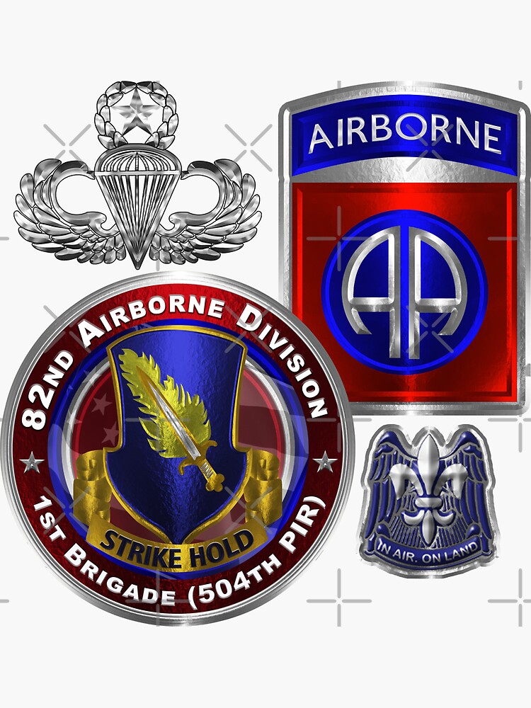 "82nd Airborne Division 1st Brigade 504th PIR" Sticker for Sale by ...