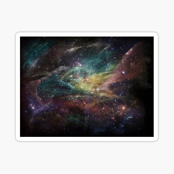 "Space Nebula" Sticker for Sale by SistersInArtN | Redbubble