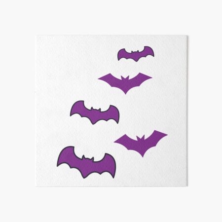 "purple bats flying pattern - Halloween" Art Board Print for Sale by ...