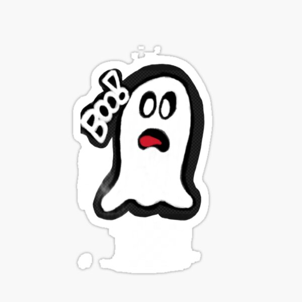 "Boo ghosts " Sticker by pribassetti | Redbubble