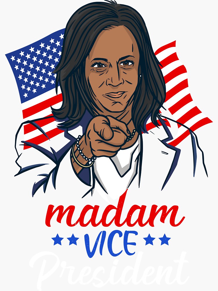 "Madam vice president" Sticker for Sale by MeanQuality | Redbubble