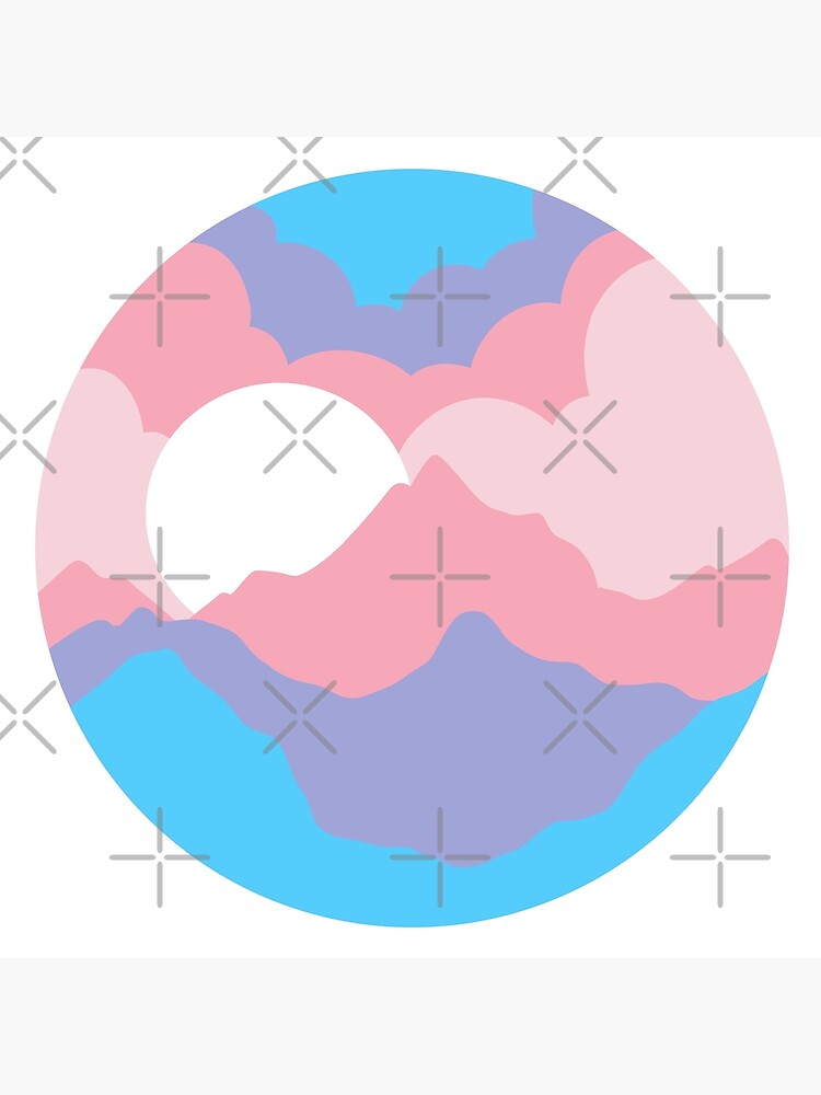 "Transgender Flag | Subtle Pride Landscape" Poster for Sale by olivks ...