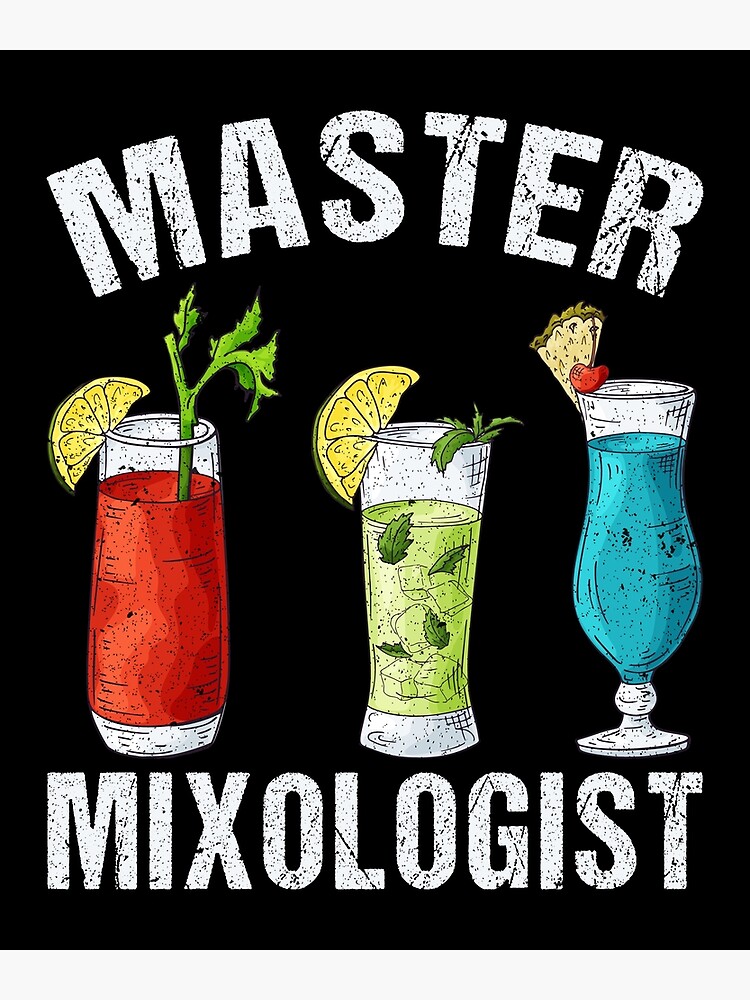 "Master Mixologist,Cocktail" Poster for Sale by Dandesin | Redbubble