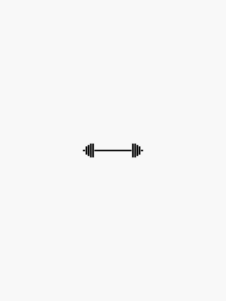 "barbells, weightlifting" Sticker for Sale by philos34 | Redbubble