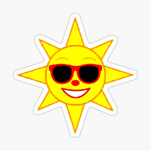 "Sun Smiling" Sticker for Sale by oorris4g | Redbubble