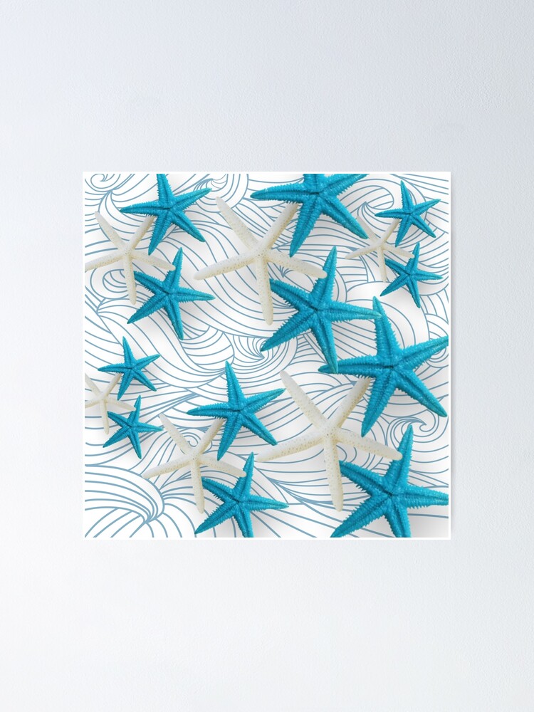 "Blue star ocean" Poster by pribassetti | Redbubble