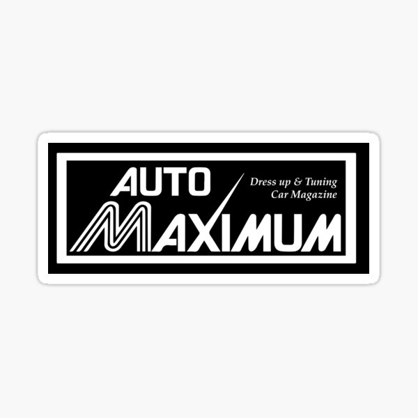 "AUTO MAXIMUM" Sticker for Sale by JDMShop | Redbubble