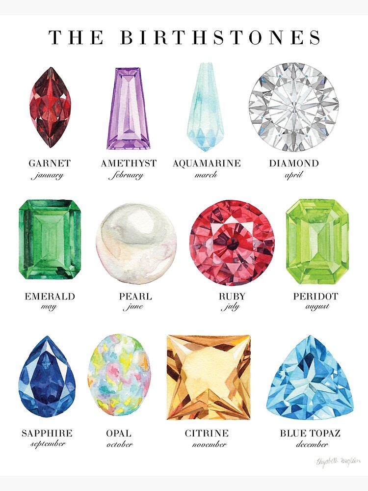 "The Birthstones" Poster for Sale by Eweglein | Redbubble