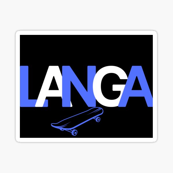 "Langa Word Art" Sticker for Sale by purple-pigeon | Redbubble