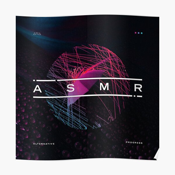 "ASMR Logo" Poster for Sale by ASMRmusiq | Redbubble