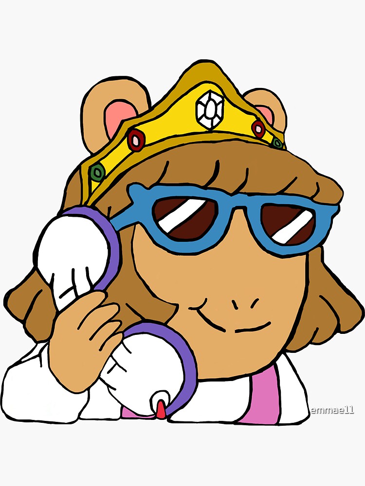 "DW Arthur in Sunglasses " Sticker for Sale by emmae11 | Redbubble