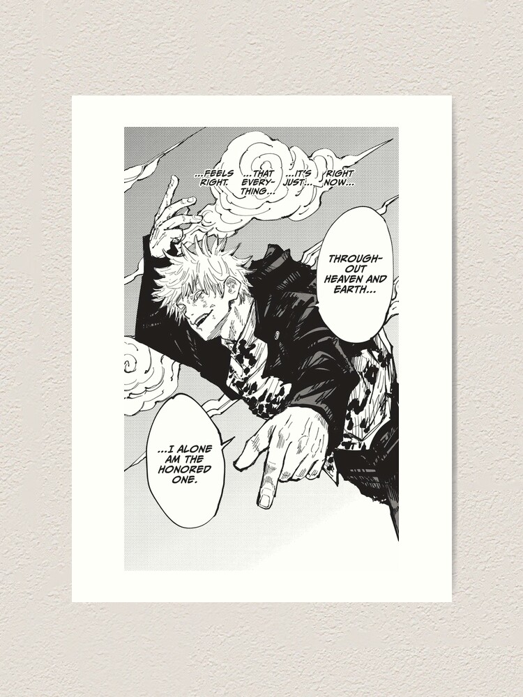 "Gojo Satoru Manga Panel" Art Print for Sale by marunib | Redbubble