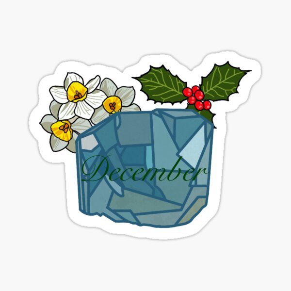 "December" Sticker for Sale by Ashley Hunt | Redbubble