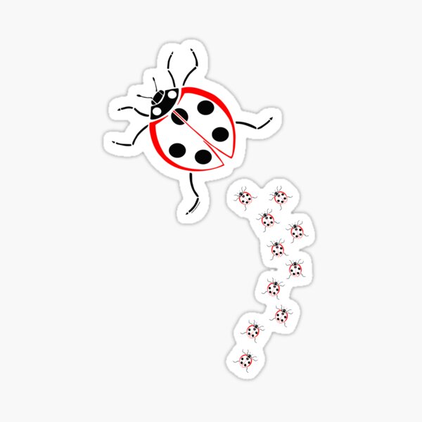 "Lady Beetle" Sticker for Sale by JaneenFarmer | Redbubble
