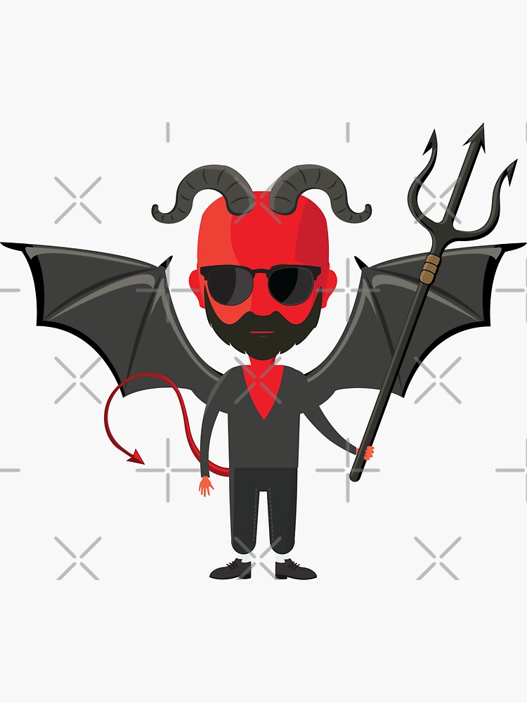 "Cute Devil Character" Sticker for Sale by artado | Redbubble