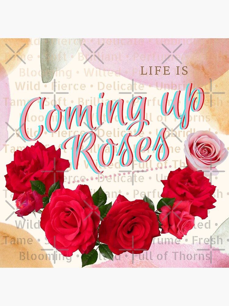 "Coming Up Roses Pastel" Poster by NiciNeeNee | Redbubble
