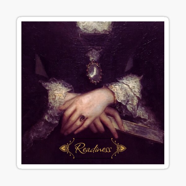 "Portrait Detail of a Young Woman: Readiness " Sticker for Sale by ...