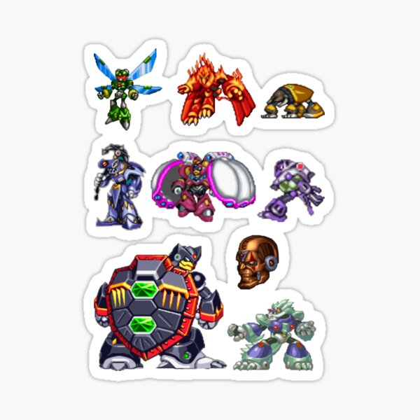"Mega man x6 Maverick robot masters stickers" Sticker for Sale by ...