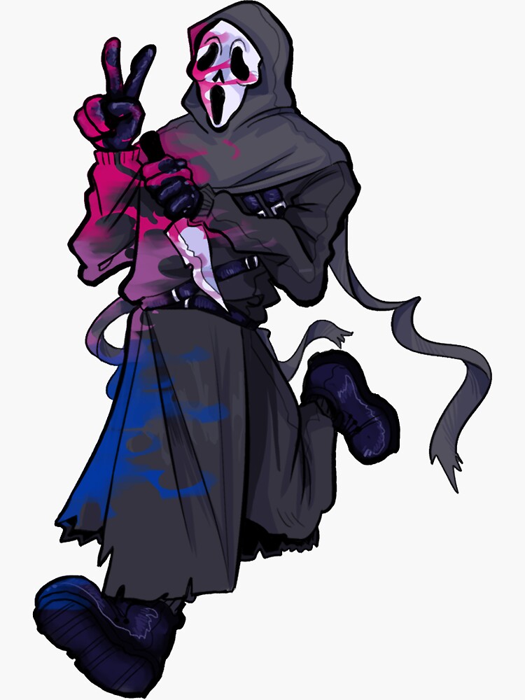 "Bisexual Ghostface - SCREAM, DBD" Sticker for Sale by SpicySav | Redbubble
