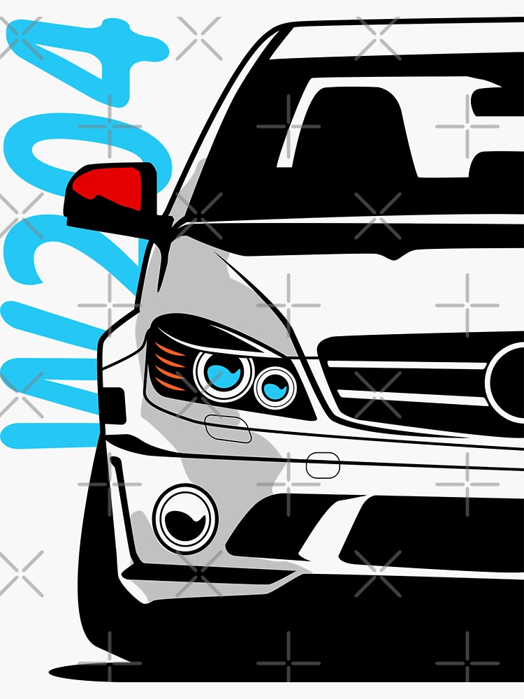 "W204 C63" Sticker for Sale by PurpleDome | Redbubble