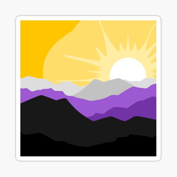 "Subtle Non-Binary Pride" Sticker for Sale by ziecatch | Redbubble