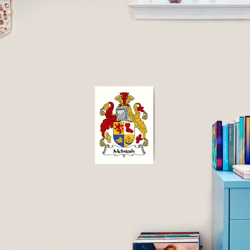 "McIntosh Coat of Arms / McIntosh Family Crest" Art Print by ...