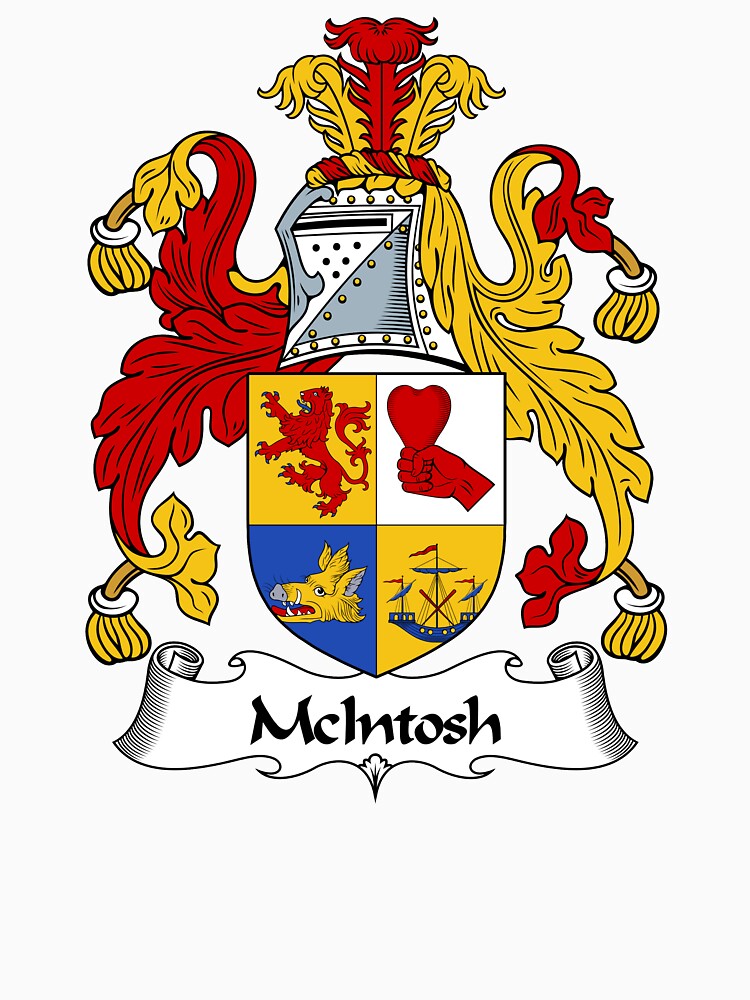 "McIntosh Coat of Arms / McIntosh Family Crest" T-shirt for Sale by ...