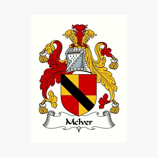 "McIver Coat of Arms / McIver Family Crest" Art Print by ...
