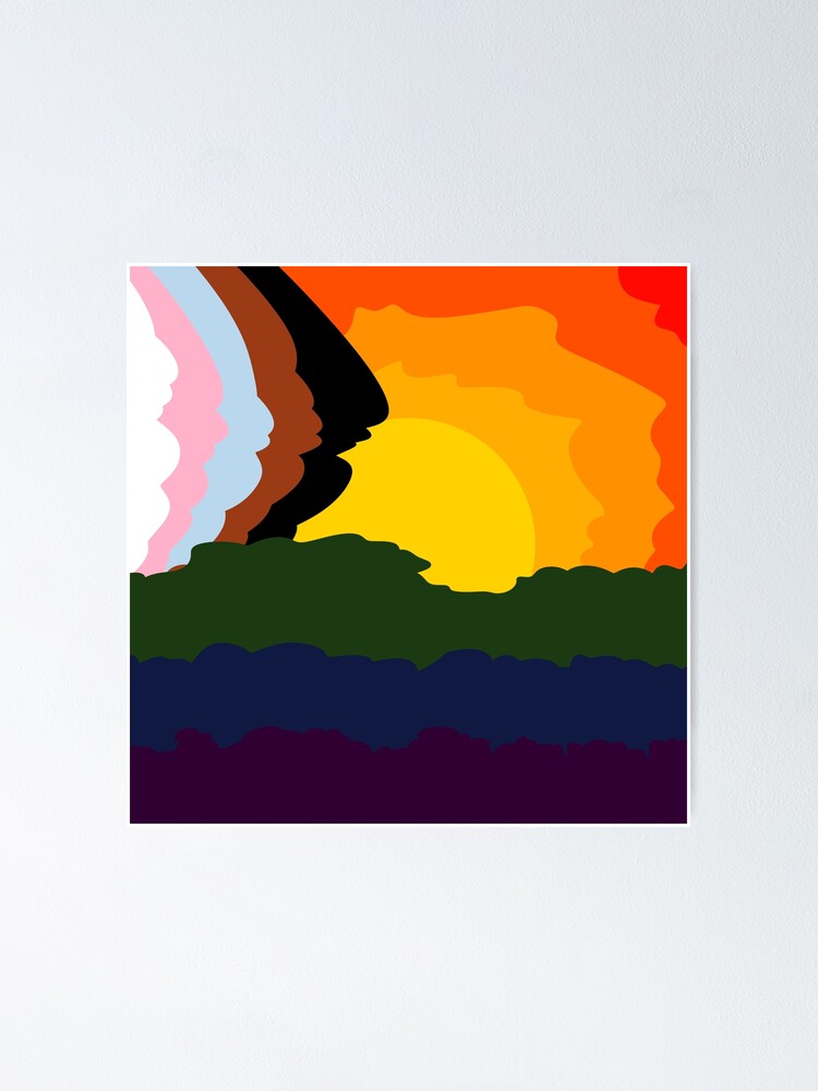 "Subtle Progressive Pride" Poster by ziecatch | Redbubble