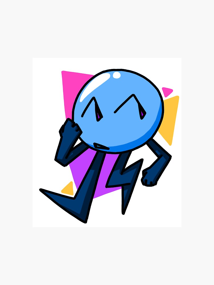"Bubble from BFB" Sticker for Sale by Spiff-O-Matic | Redbubble