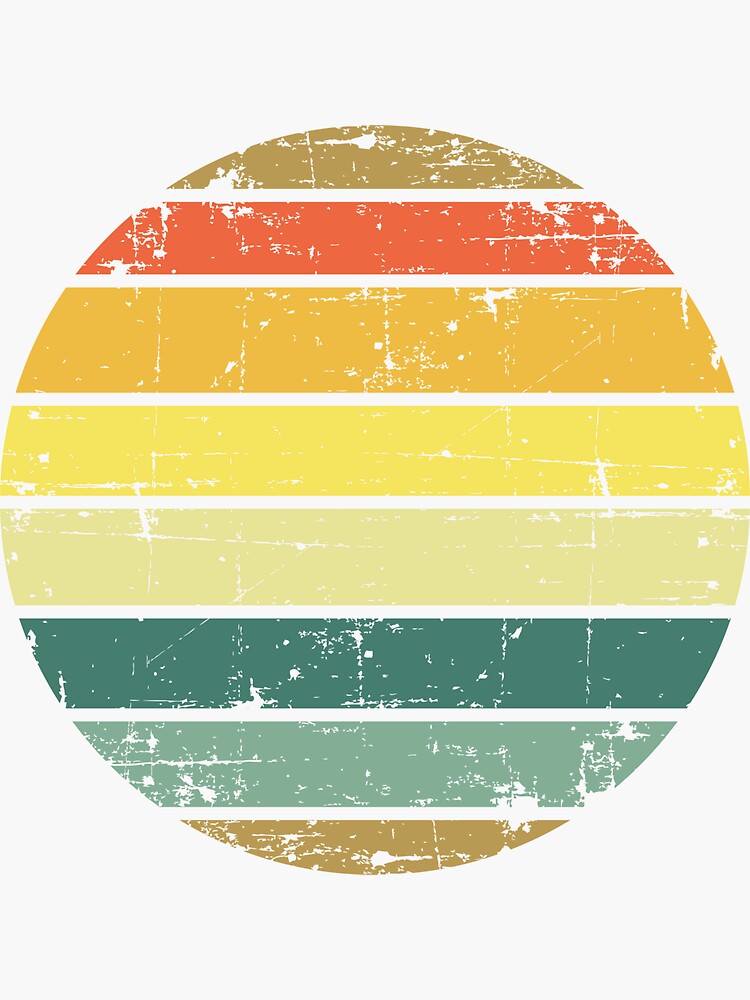 "Retro sun" Sticker by LiyoDesign | Redbubble