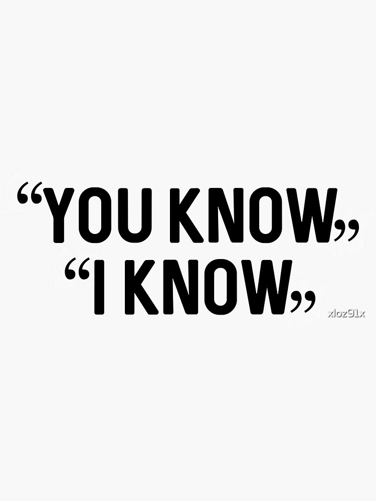 "Robron | You Know" Sticker for Sale by xloz91x | Redbubble