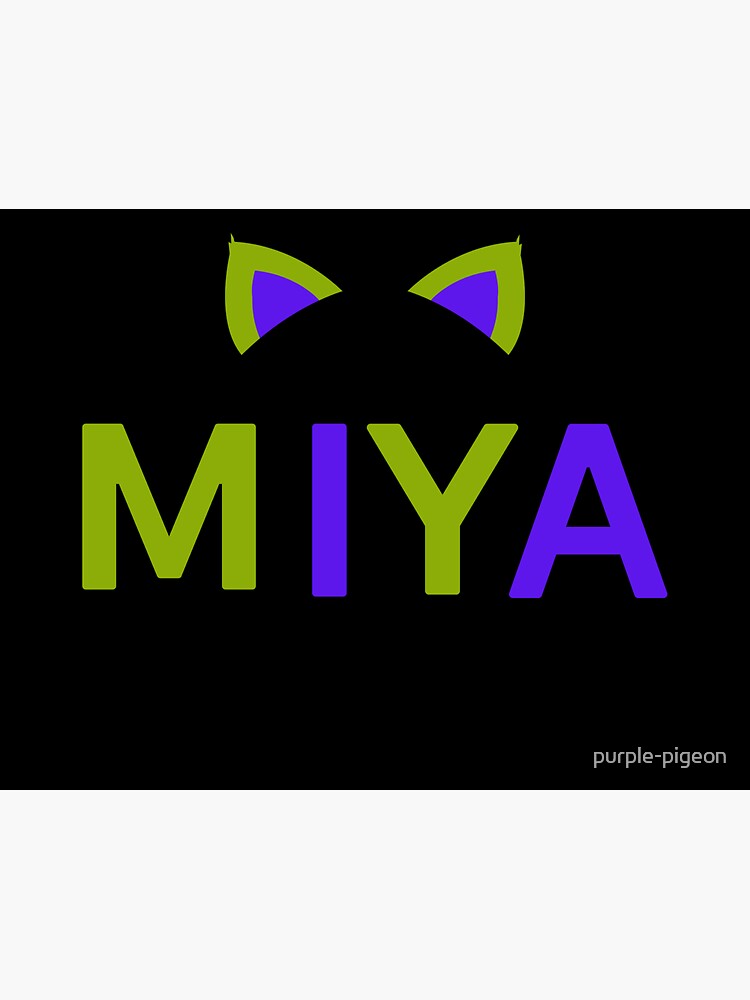 "Miya Word Art" Sticker for Sale by purple-pigeon | Redbubble
