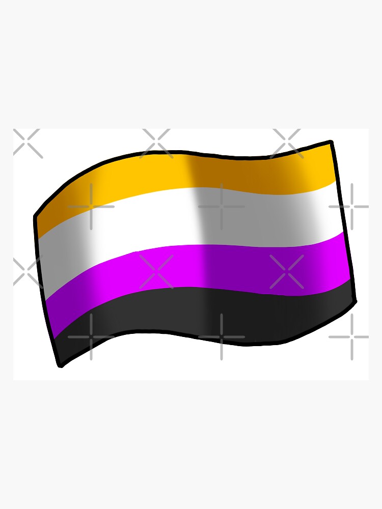 "Non-Binary Flag" Sticker by Spiff-O-Matic | Redbubble