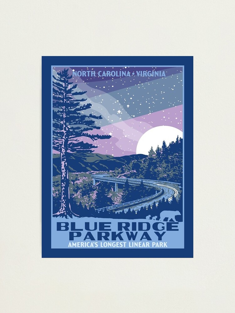 Lámina fotográfica «Diseño de parque nacional con estilo de cartel WPA ...