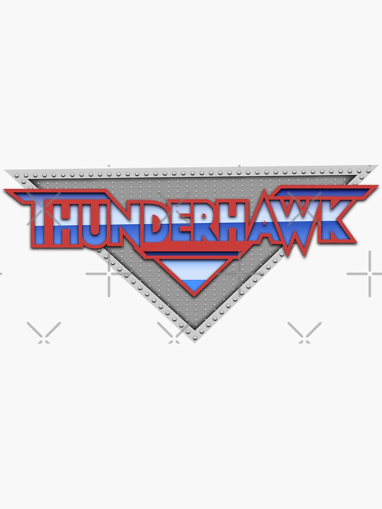 "Thunderhawk" Sticker by carowindsfanson | Redbubble