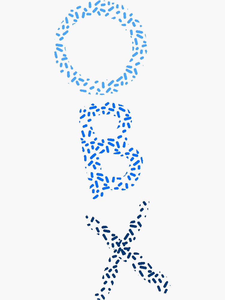 "obx letters" Sticker by MorganRandazzoo | Redbubble
