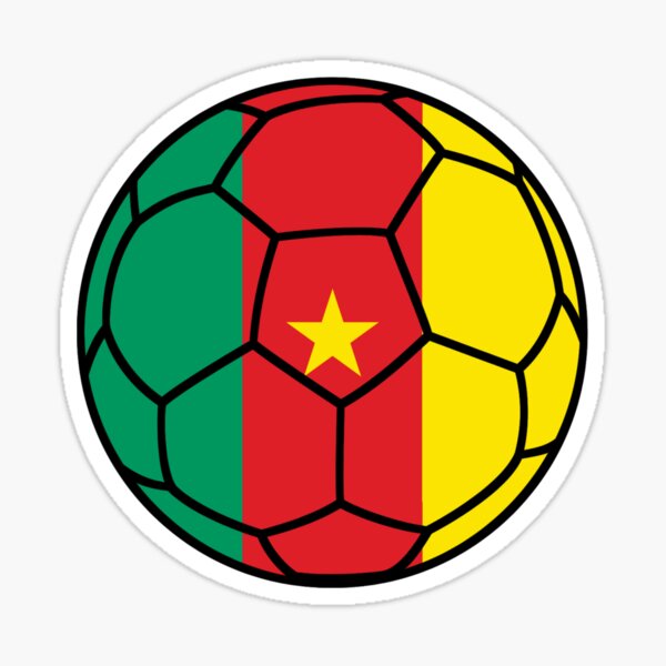 "Cameroon Football Flag" Sticker by Projekt51 | Redbubble