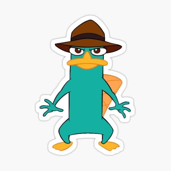 "Perry the Platypus from Phineas and Ferb" Sticker for Sale by ...