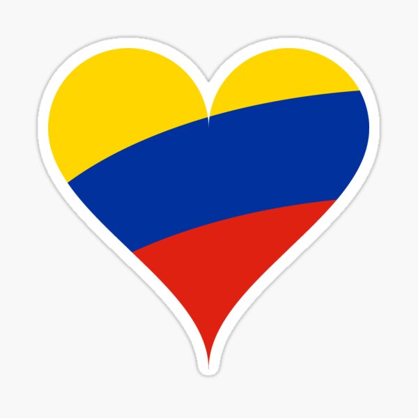 Pegatina «Corazón de la bandera de Colombia» de limitlezz | Redbubble