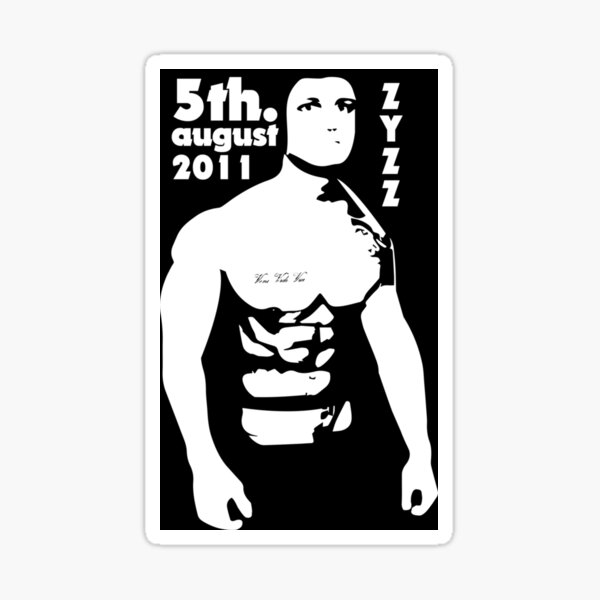 "zyzz " Sticker for Sale by ScreamPrintSto | Redbubble