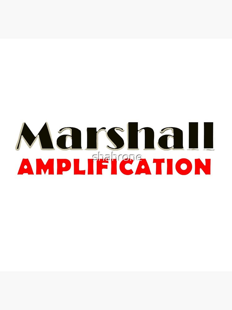 "Marshall Amplifier" Poster by shahrone | Redbubble