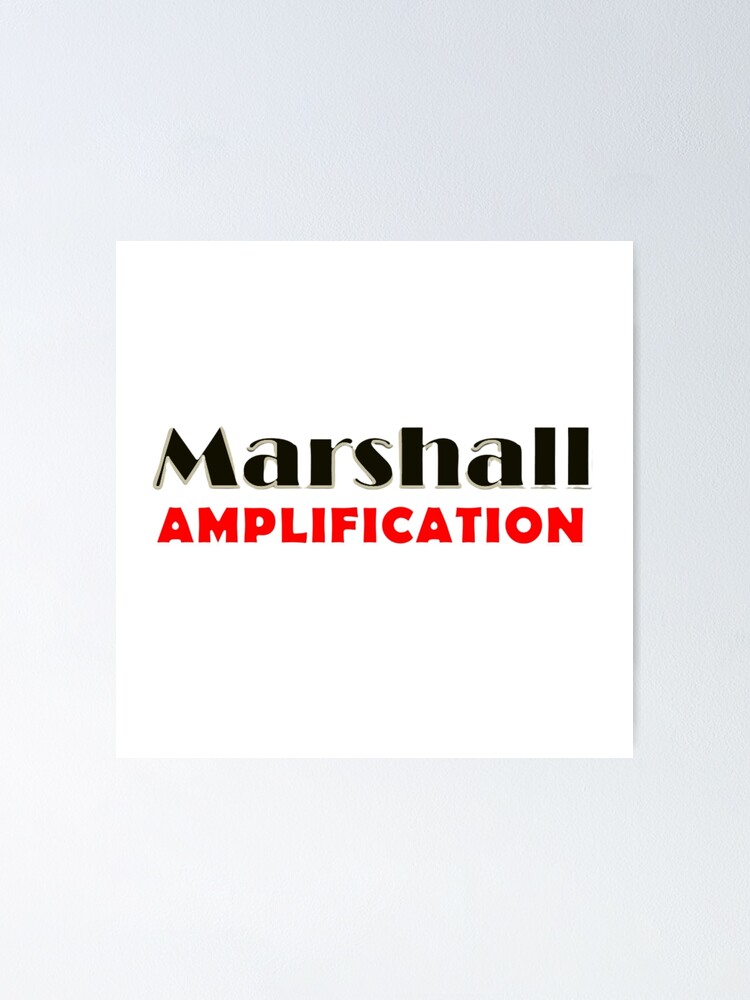 "Marshall Amplifier" Poster by shahrone | Redbubble