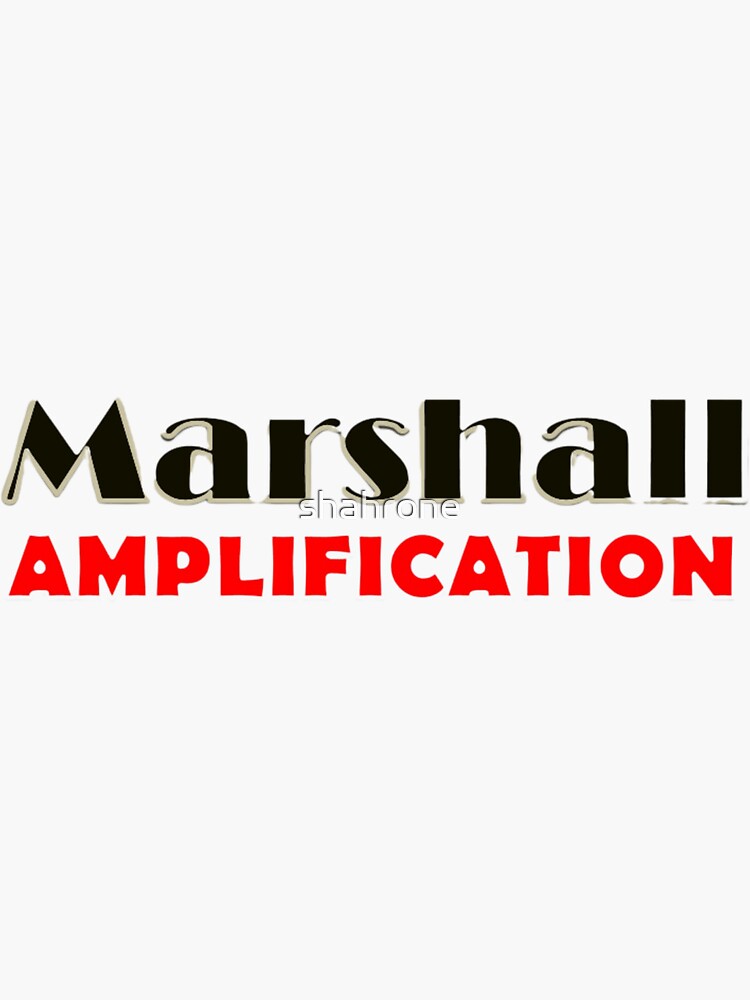 "Marshall Amplifier" Sticker for Sale by shahrone | Redbubble