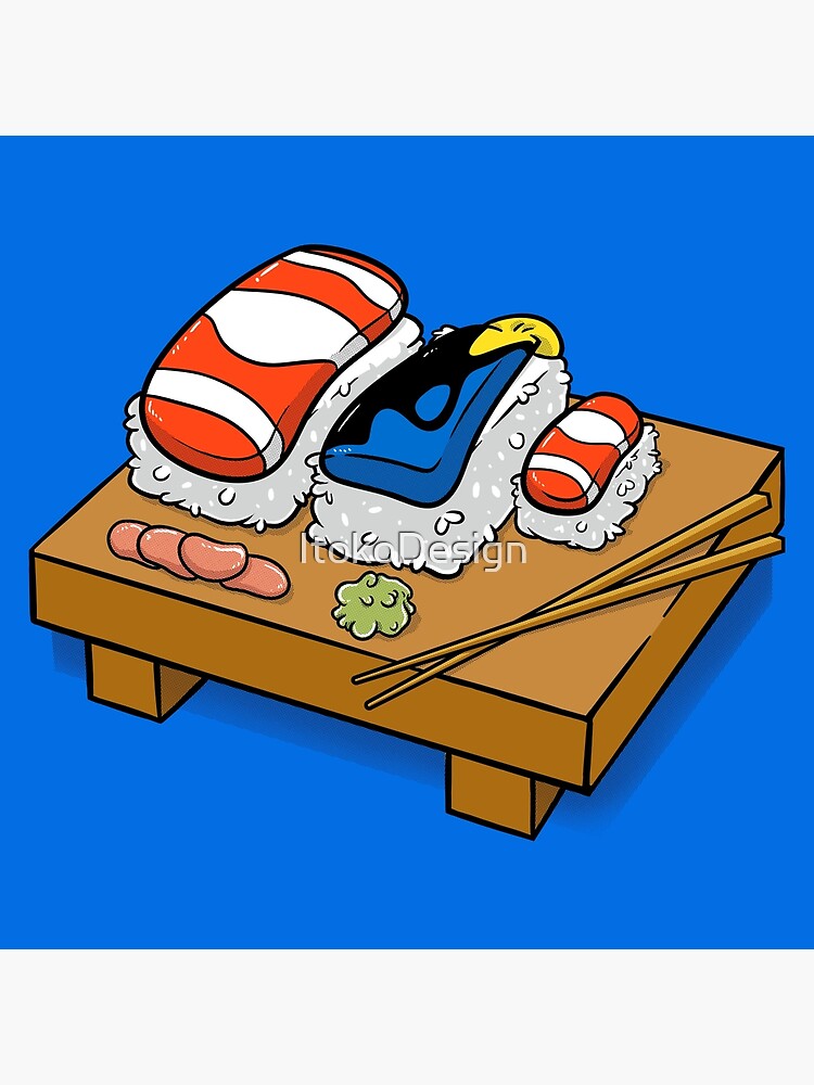 "Nemo Sushi" Poster by ItokoDesign | Redbubble