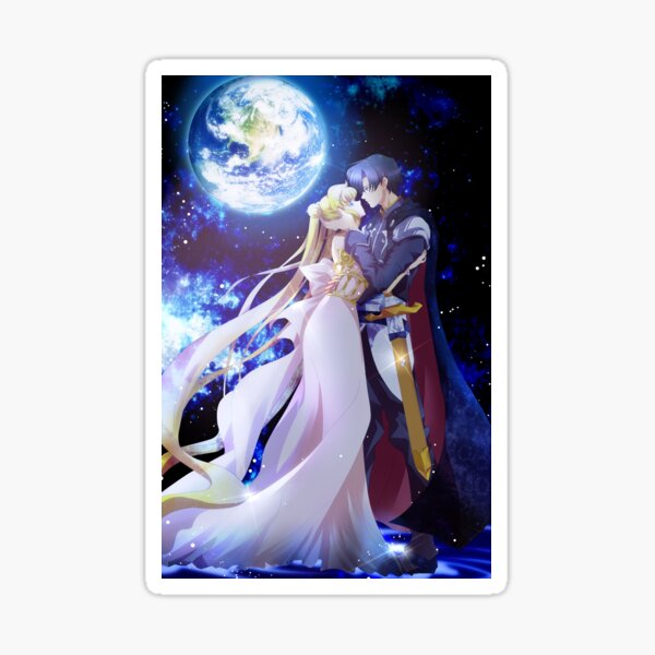"Princess Serenity And Tuxedo Mask" Sticker for Sale by russellmicheal ...