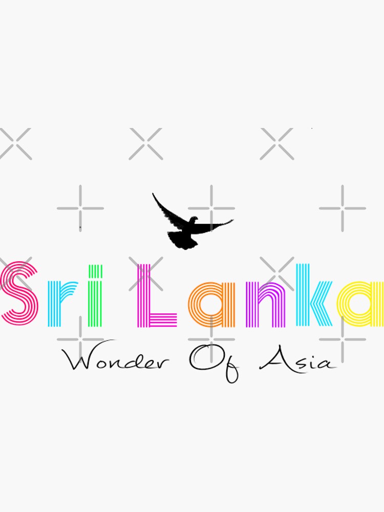 "Sri Lanka-Wonder Of Asia" Sticker for Sale by Color-Toonix | Redbubble