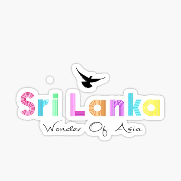 "Sri Lanka-Wonder Of Asia" Sticker for Sale by Color-Toonix | Redbubble