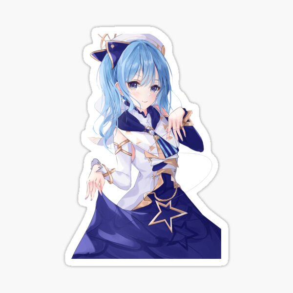 "Hoshimachi Suisei" Sticker by HelixaMarshell | Redbubble